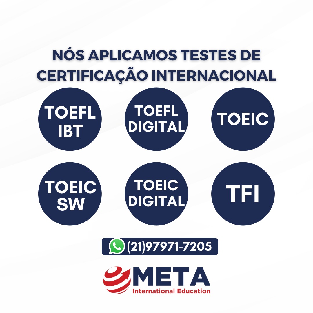 Certificação TOEFL - Onde fazer no Rio de Janeiro - Meta International ...